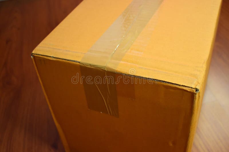 Brown Box Packaging for Shipping, Paper Textured Stock Photo - Image of ...