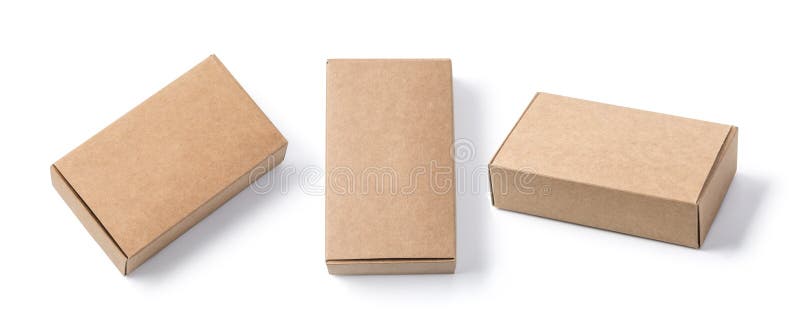 Boxes with Recycle Sign in Different Sizes Stacked Boxes Isolate Stock ...