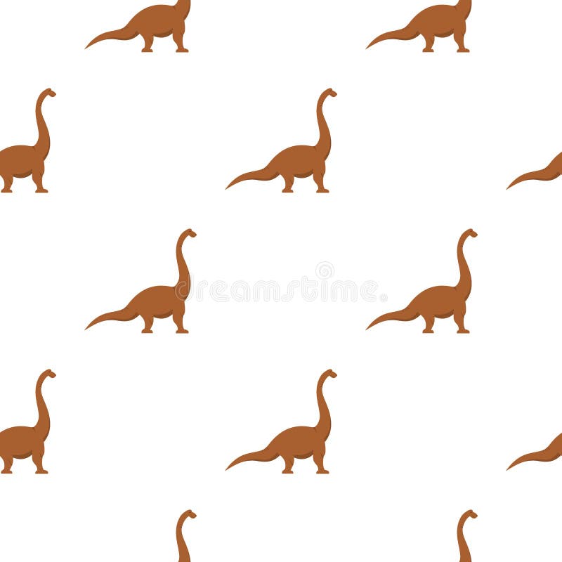Brown Brachiosaurus Dinosaur Pattern Stock Illustrations – 16 Brown ...