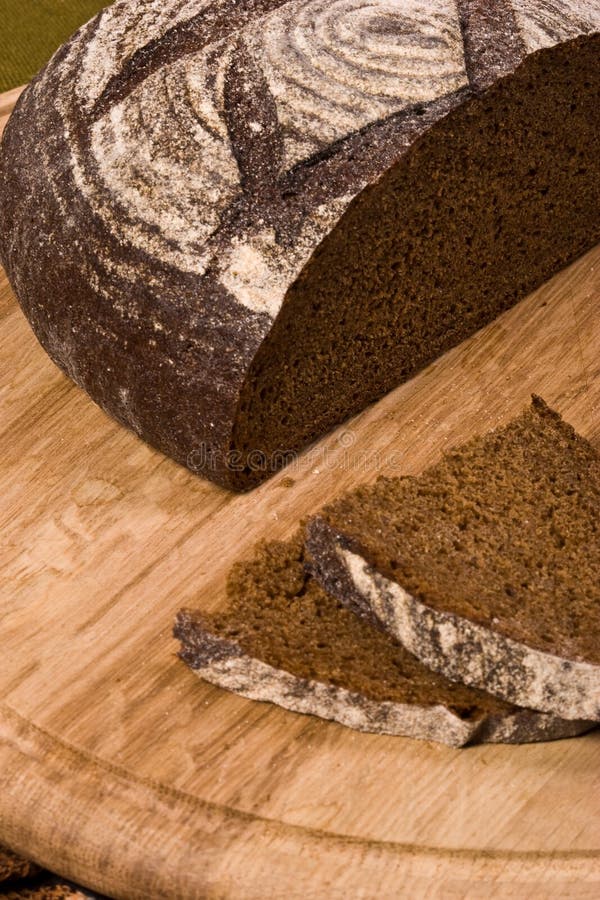 Brown bread stock photo. Image of bread, slice, round - 11156686