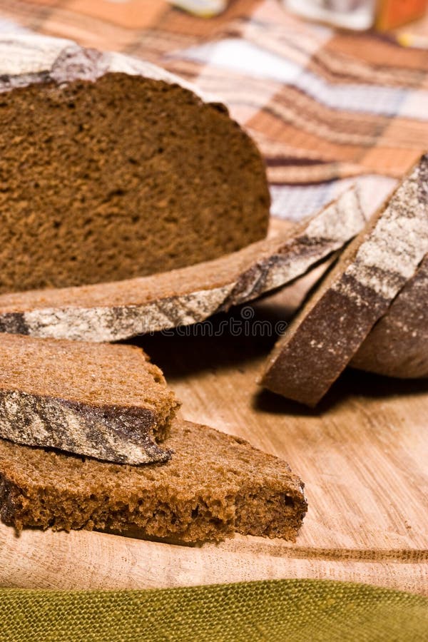 Brown bread stock photo. Image of brown, slice, bread - 6842878
