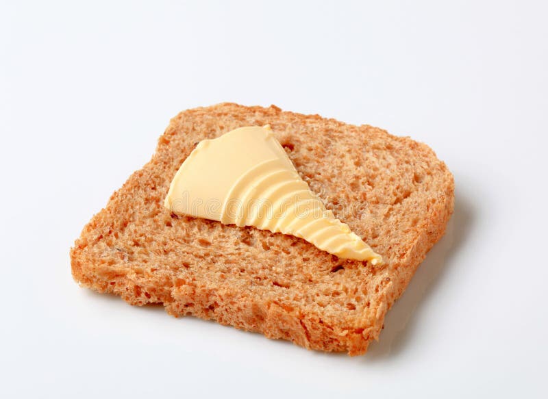 Brown bread and butter stock image. Image of healthy - 31609191