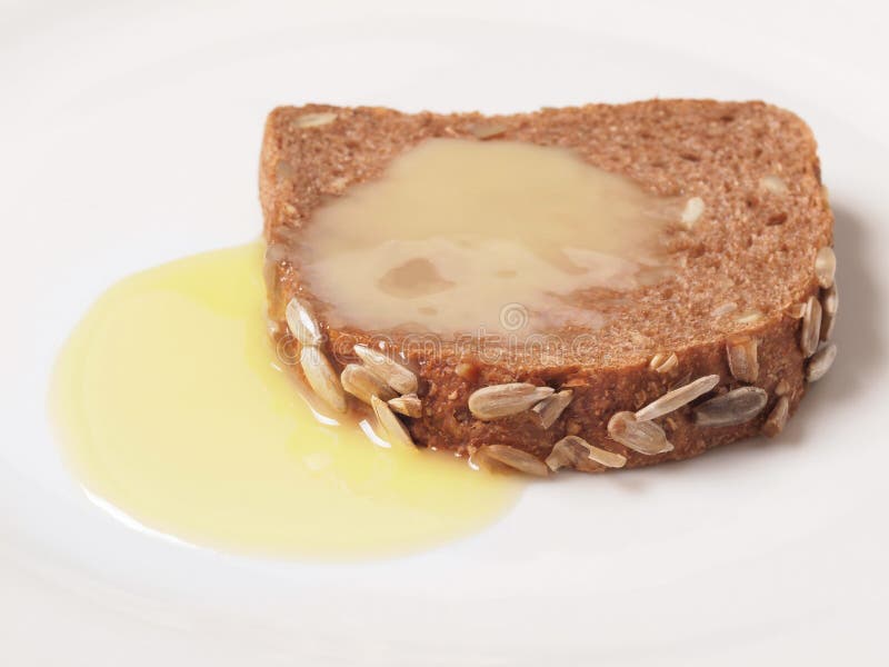 Brown Bread with Condensed Milk Stock Image - Image of milk, brown ...