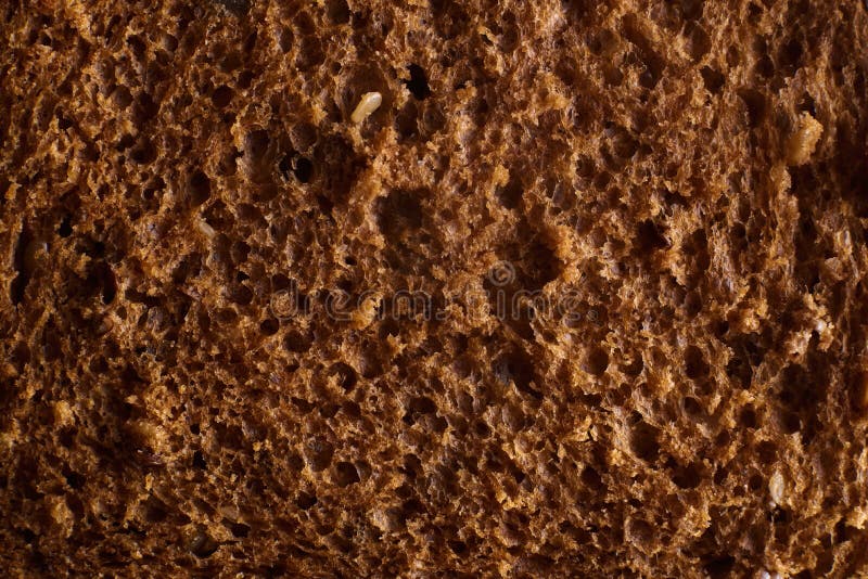 Brown Bread Macro Texture Background Stock Image - Image of bakery ...