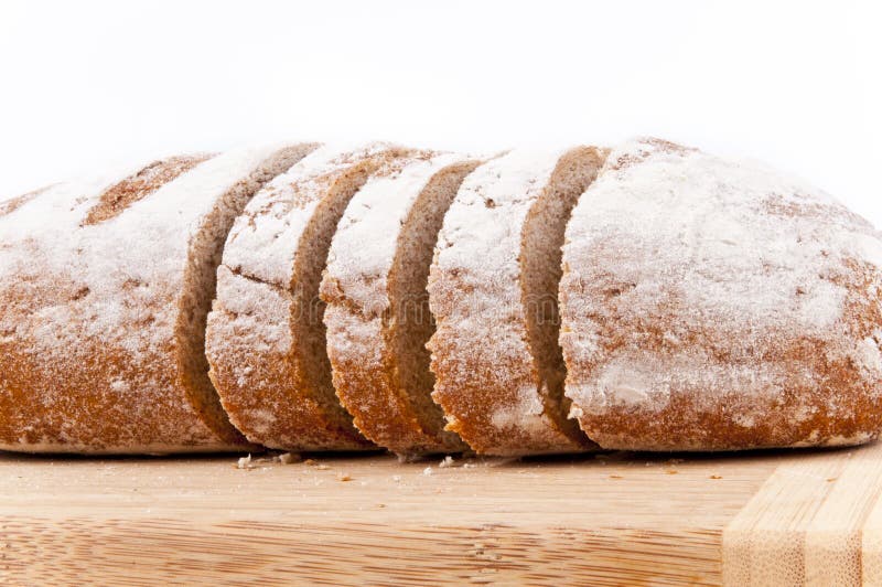 Brown bread sliced stock image. Image of chopped, isolated - 22768897