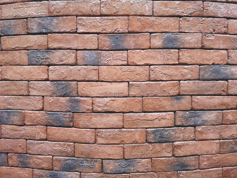Brown Brick Block Wall Show Pattern Stack Block Rough Surface Texture ...