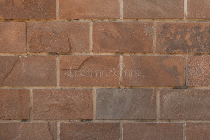 Brown Brick Blocks Brickwork Old Brick Masonry Wall Texture Background ...