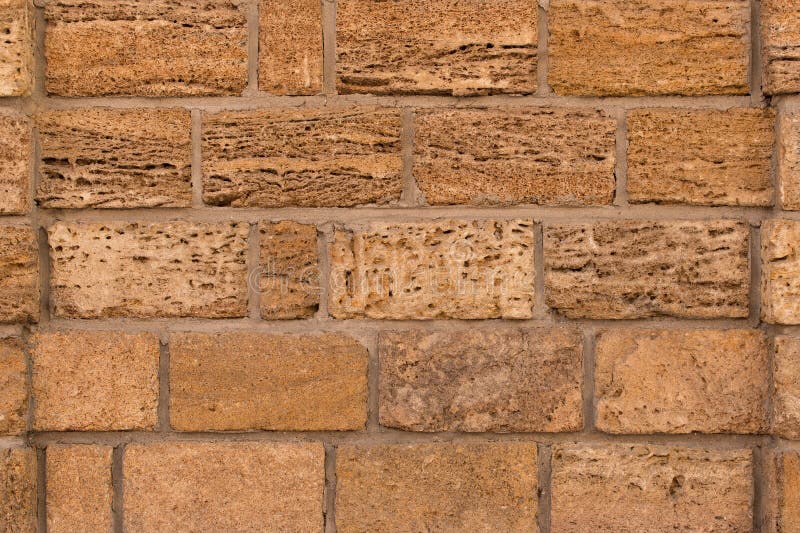 Sand Brick Blocks Shell Limestone Wall Texture Background Vintage Retro ...