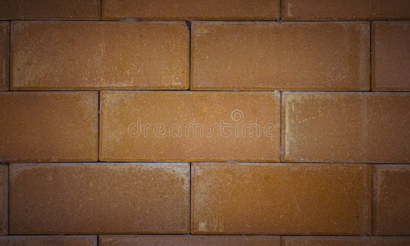 Brown Brick Blocks are Stacked into a Wall Stock Photo - Image of house ...