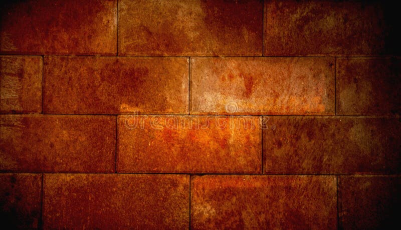 Brown Brick Blocks are Stacked into a Wall Stock Photo - Image of clay ...