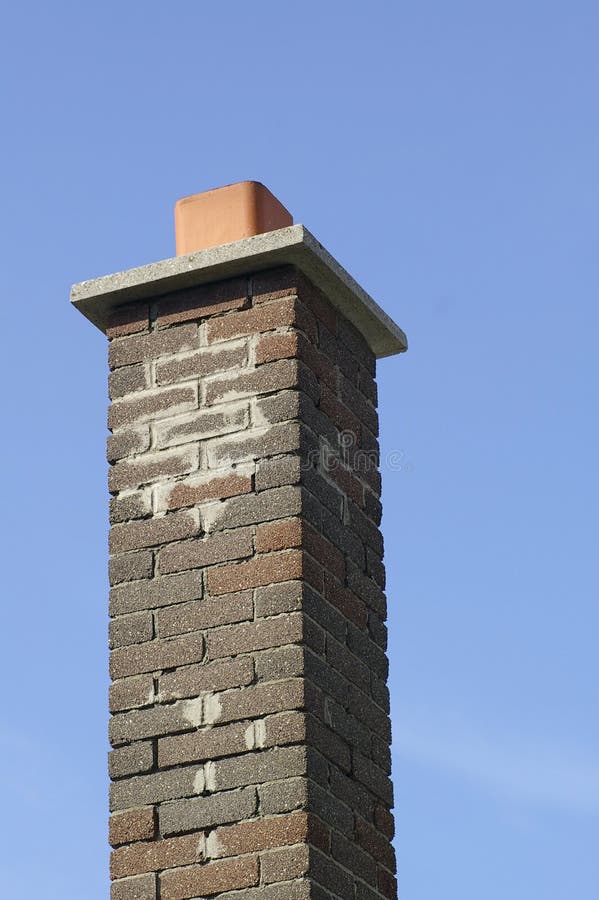Brown Brick Chimney Picture. Image: 1062019