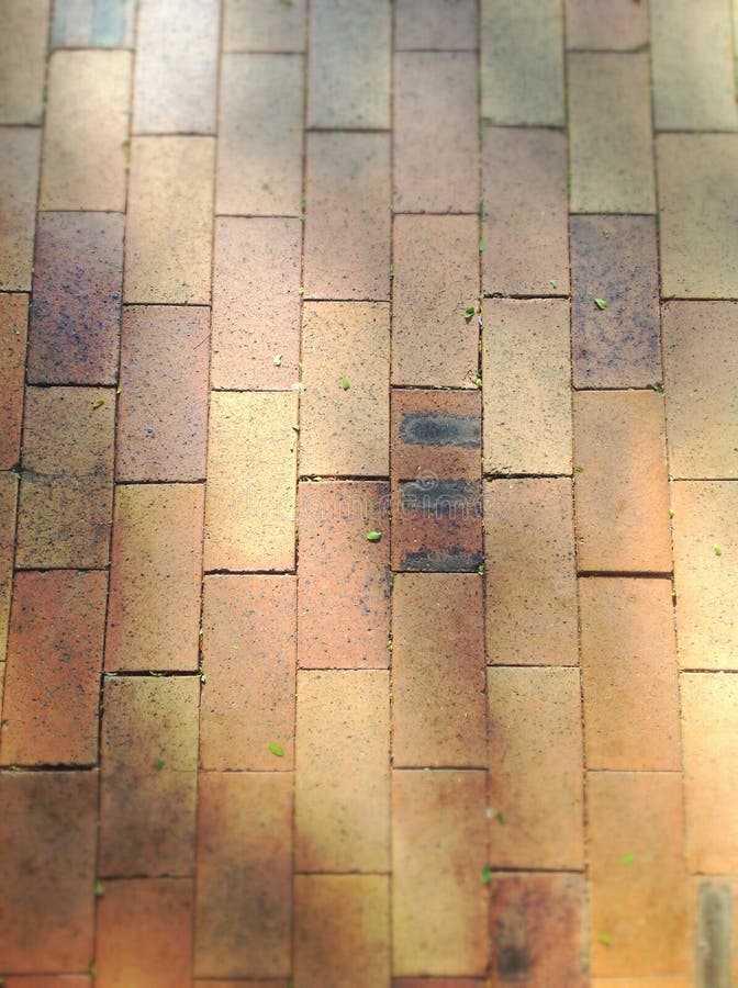 Brown Brick Pathway stock image. Image of bottom, brown - 46790293