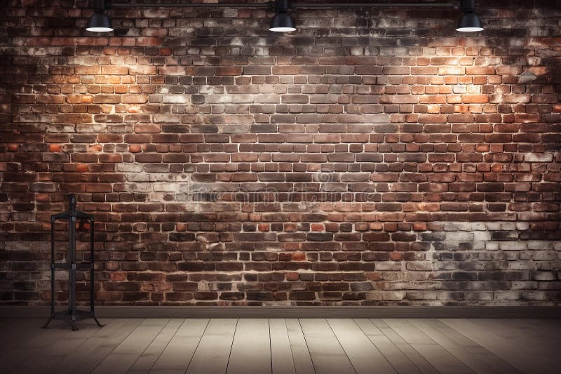 Brown Brick Wall Background, Loft Style, Photostudio Backstage ...