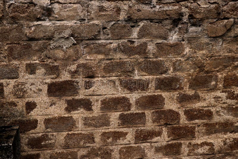 Brown Brick Wall, Interesting Texture Stock Photo - Image of element ...