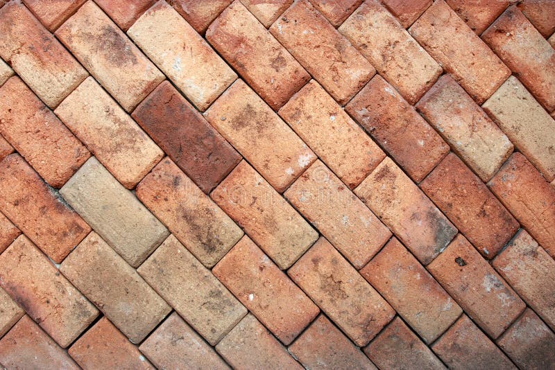 Diagonal brown brick wall stock image. Image of masonry - 7695053