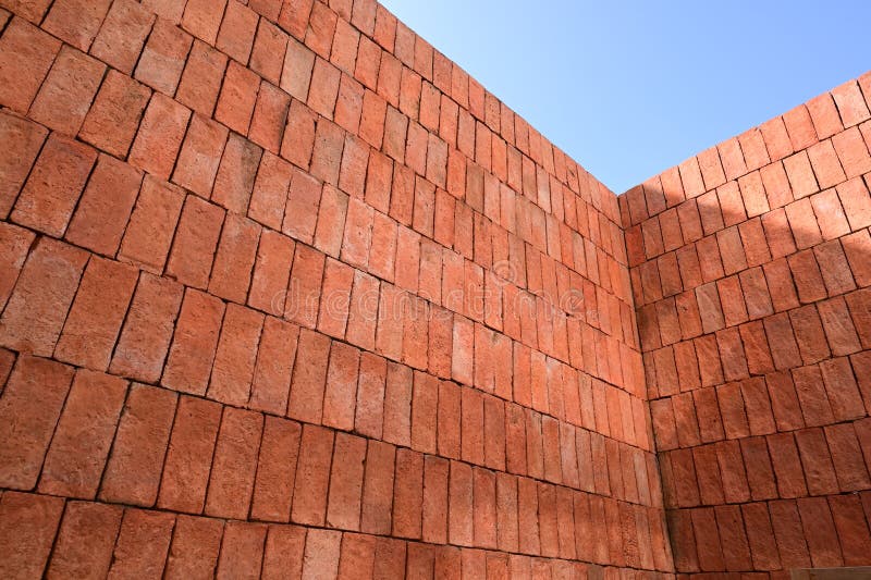 Brown Brick Wall Texture Background, Exterior Construction for Design ...