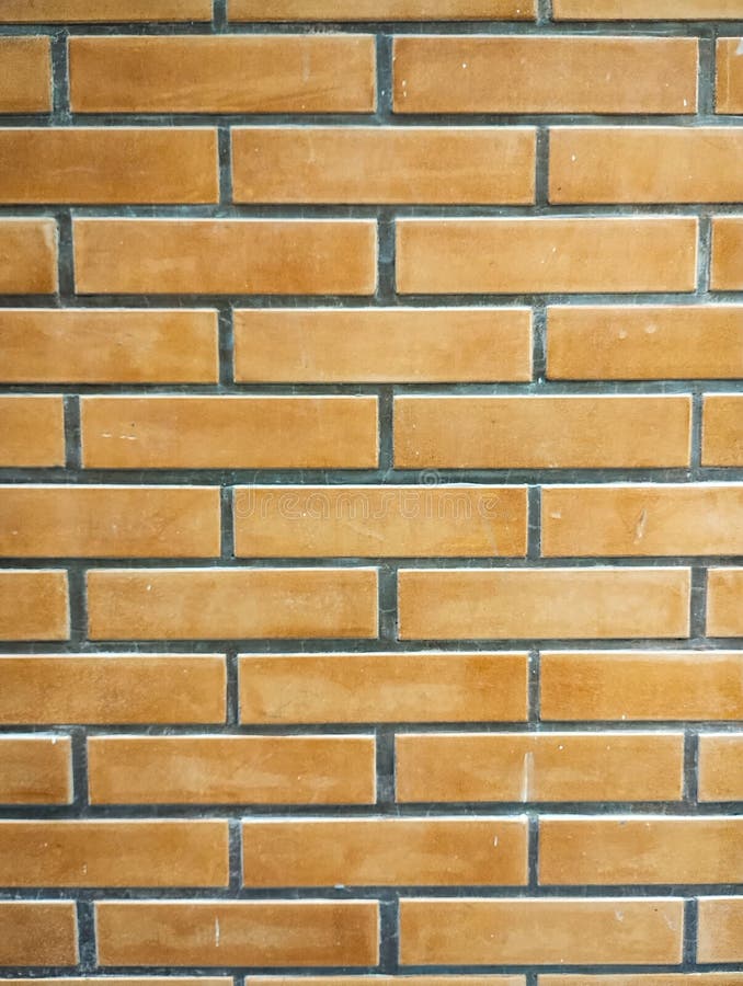 Brown Brick Walls in a Uniform Pattern Stock Illustration ...