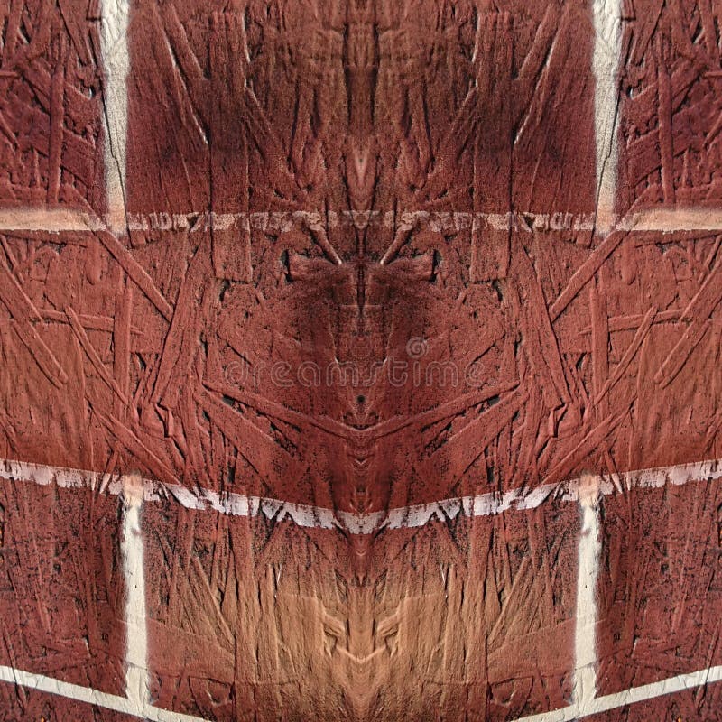 Brown Brickwork Abstract Background Shapes Stock Illustration ...