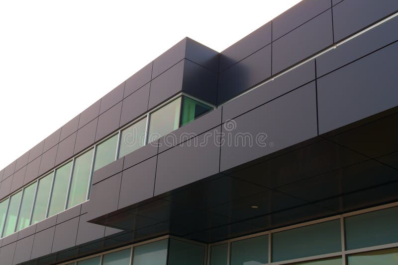 Brown Building Aluminum Walls Structure Modern Architecture Stock Photo ...