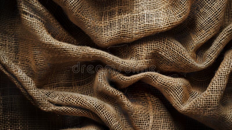 Brown Burlap Fabric Background Texture Stock Illustration ...