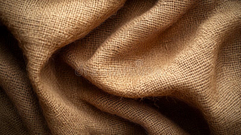 Brown Burlap Fabric Texture Background Stock Illustration ...