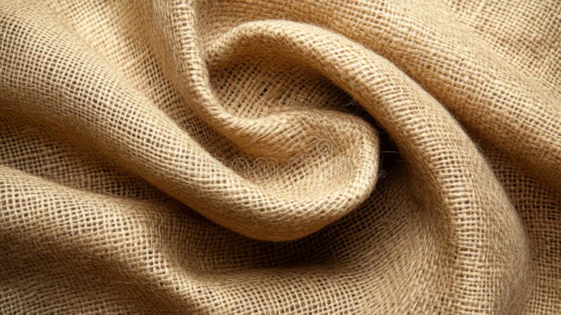 Brown Burlap Fabric Texture Swirled Draped Stock Illustration ...