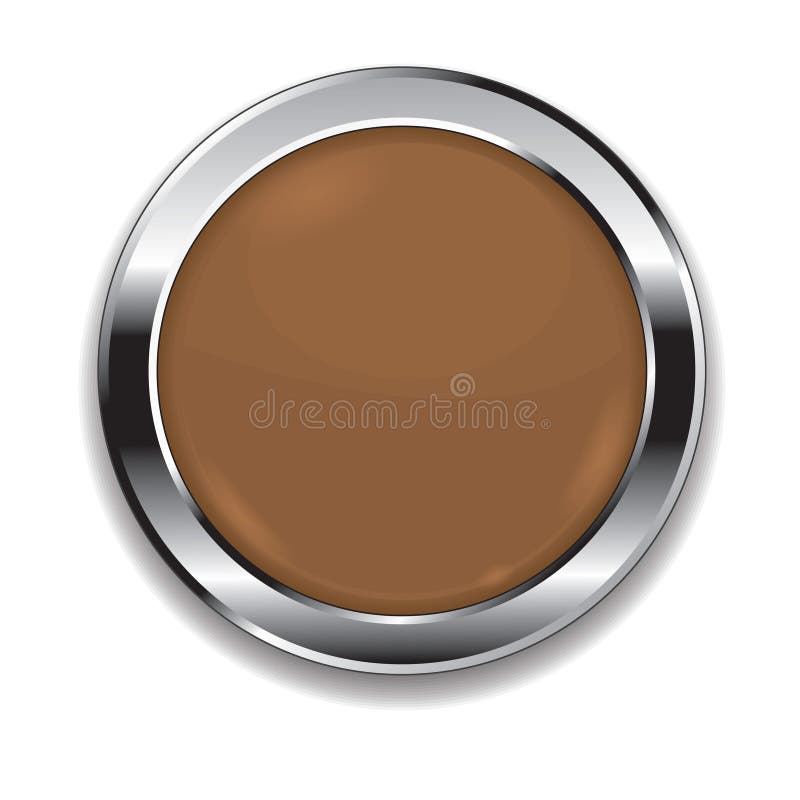 Brown Button Orb stock illustration. Illustration of elegant - 1010250