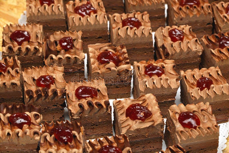 Brown cakes stock image. Image of food, cocoa, baked - 36578371