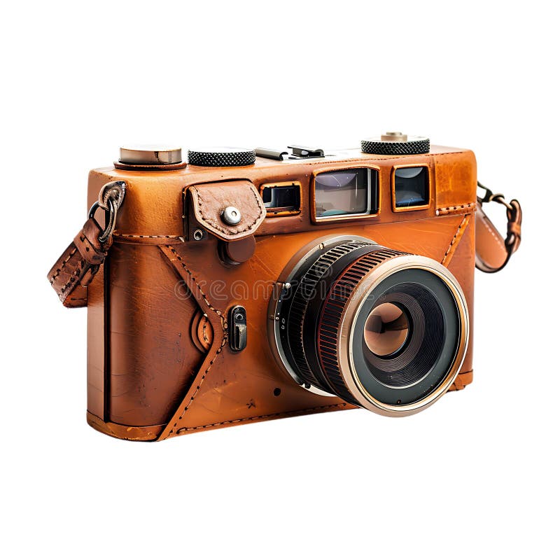 Brown Camera Over Transparent Background Ai Generated Stock Photos ...