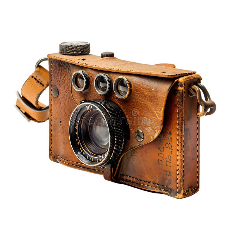 Brown Camera Over Transparent Background Ai Generated Stock ...
