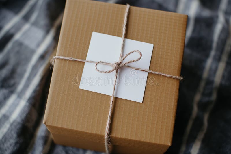 Brown Cardboard Box Tied String Fabric Stock Photos - Free & Royalty ...