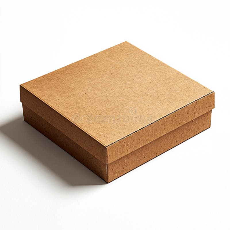 Brown Cardboard Gift Box Packaging Mockup Design Template 3d Eco Kraft ...