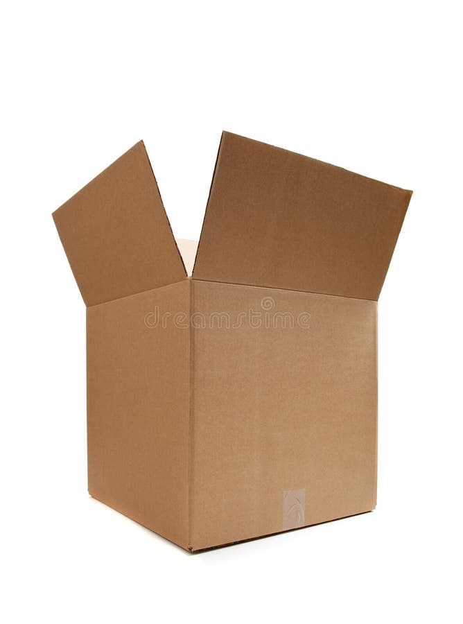 Cardboard box ariel stock image. Image of recycle, cardboard - 4013407