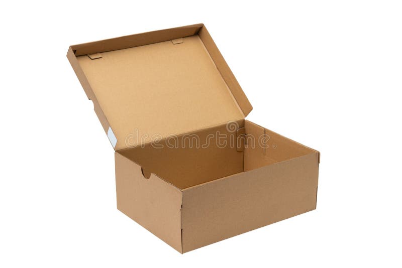 Brown Cardboard Shoes Box With Lid For Shoe Or Sneaker Product