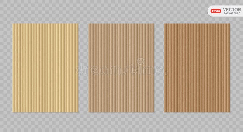 Brown Cardboard with Striped Pattern. Texture of Recycle Paper Box in ...