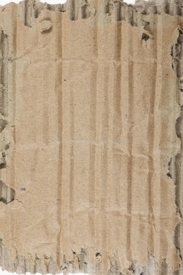 Brown Cardboard Torn Crumpled Stock Image - Image of board, high: 226619083
