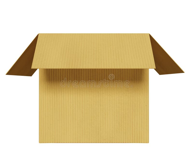 Carton box. 3d rendering stock image. Illustration of realistic - 275858731