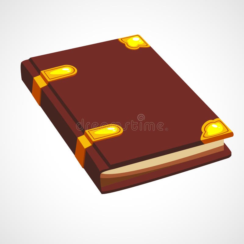 Brown cartoon book stock vector. Illustration of magic - 94010532