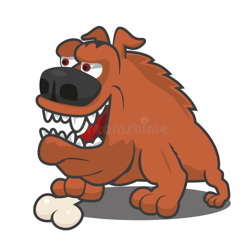 Brown cartoon dog stock vector. Illustration of detail - 36851813