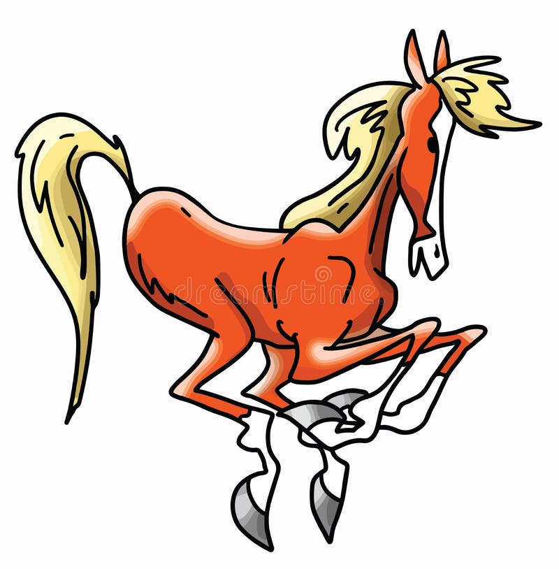 Galloping Cartoon Horse Stock Illustrations – 417 Galloping Cartoon ...