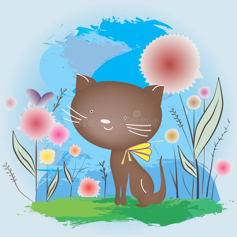 Cat Grass Stock Illustrations – 5,287 Cat Grass Stock Illustrations ...