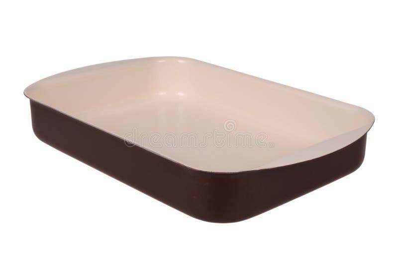Brown Ceramic Rectangular Baking Dish Stock Photo - Image of preparation, coating: 88114894