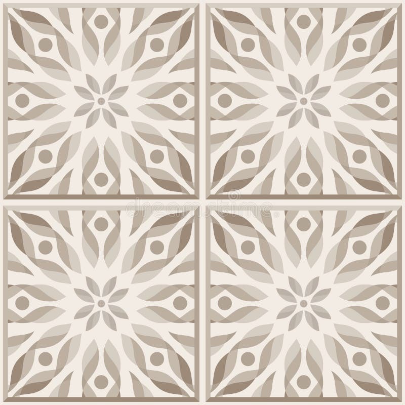 Brown ceramic tile stock vector. Illustration of circle - 58644030