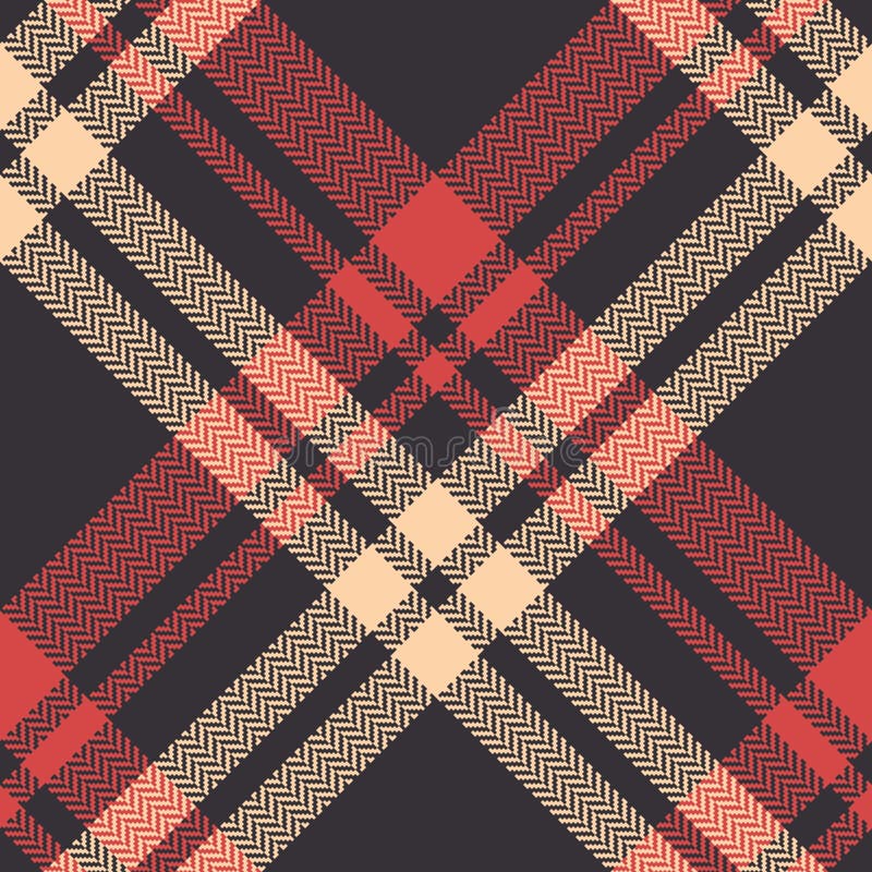 Brown Check Plaid Seamless Pattern Stock Vector - Illustration of ...