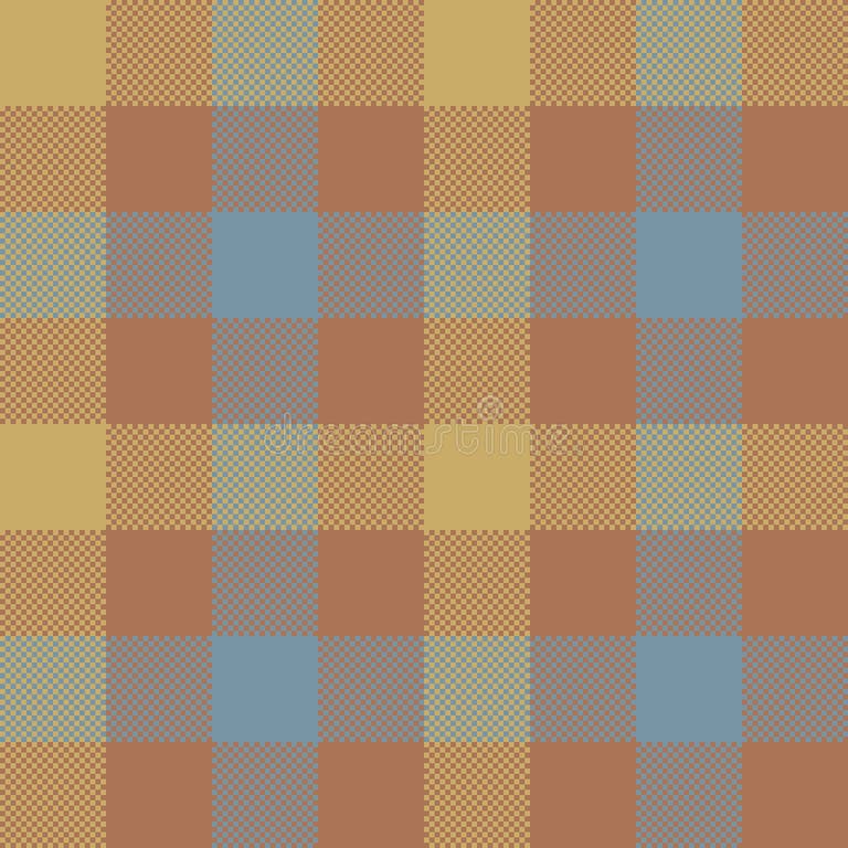 Brown Check Plaid Seamless Pattern Stock Vector - Illustration of ...