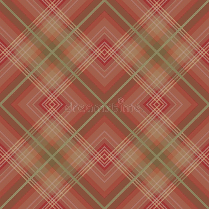 Brown Checkered Seamless Pattern Repeat Stock Illustration ...