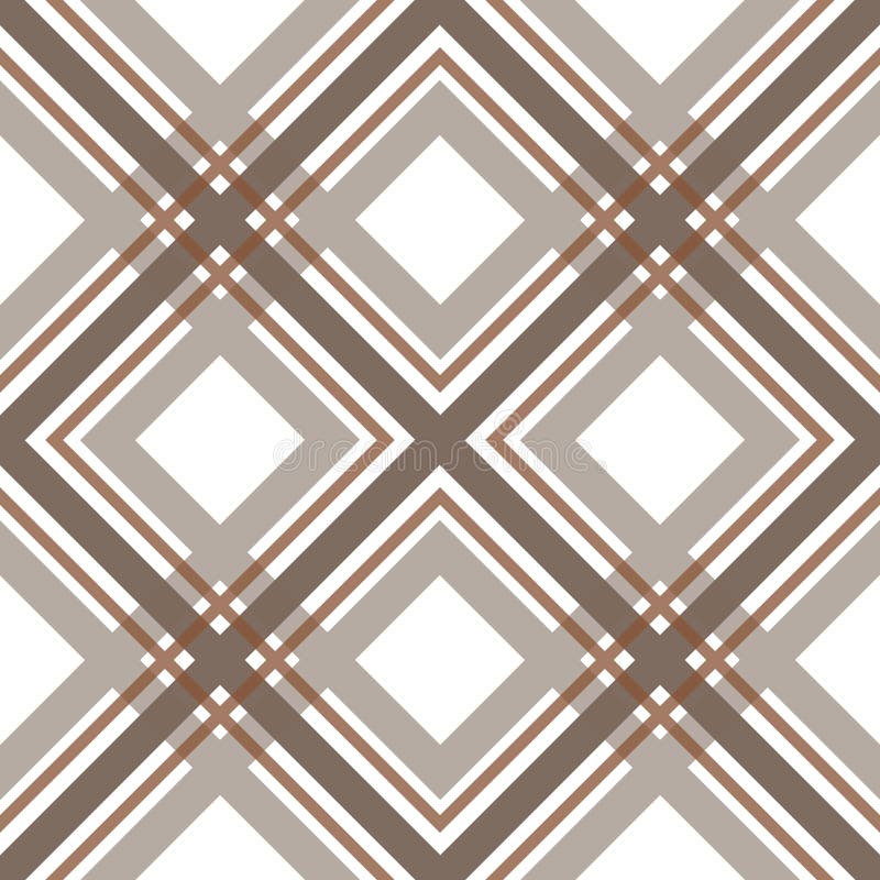 Brown Checkered Seamless Pattern Repeat Stock Illustration ...