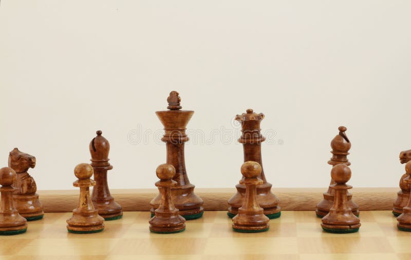 Brown Chess Pieces stock photo. Image of recreation, chessboard - 98268990