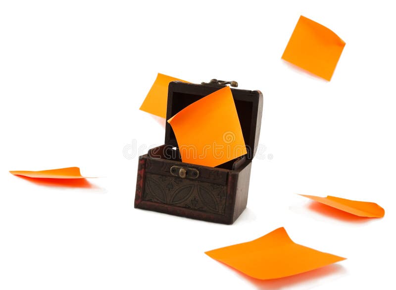 Brown Chest Fly Orange Sheets of Paper Stock Photo - Image of studio ...