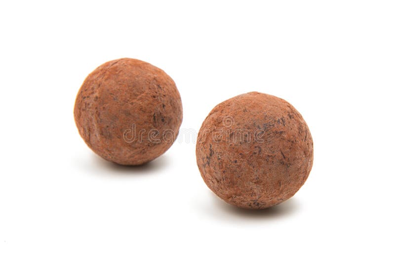 Brown chocolate truffle stock image. Image of calorie - 93738429